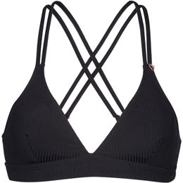 Brunotti DELPHINIA-RIB Bikini Oberteil Damen - Gr&ouml;&szlig;e 36 - schwarz