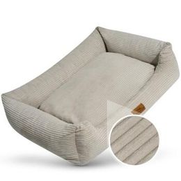 Freudentier Orthop&auml;disches Hundebett aus stilvollem Cord L