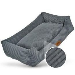 Freudentier Orthop&auml;disches Hundebett aus stilvollem Cord XXL