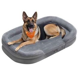 FEANDREA Hundebett, Hundekissen, abnehmbarer, waschbarer Bezug, rutschfest M-XXL