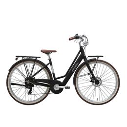 Adriatica Elektro-Citybike RETRO 28 Zoll, schwarz