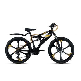 WYLD WYLD Mountainbike Fully 26'' Bliss schwarz-gelb 21 G&auml;nge RH 47 cm Magnesium-Laufr&auml;der