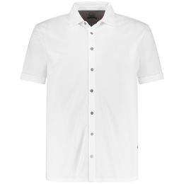 Herren Gro&szlig;e Gr&ouml;&szlig;en | Hajo Polohemd "Soft Knit", b&uuml;gelleicht Farbe wei&szlig; Gr&ouml;&szlig;e: 4XL