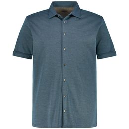 Herren Gro&szlig;e Gr&ouml;&szlig;en | Hajo Polohemd "Soft Knit", b&uuml;gelleicht Farbe royalblau Gr&ouml;&szlig;e: 4XL