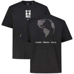 Herren Gro&szlig;e Gr&ouml;&szlig;en | s.Oliver T-Shirt mit Print auf Vorder- und R&uuml;ckseite Farbe schwarz Gr&ouml;&szlig;e: 3XL