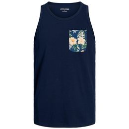 Jack & Jones Herren Gro&szlig;e Gr&ouml;&szlig;en | Jack&Jones Tanktop mit Brusttasche Farbe blau Gr&ouml;&szlig;e: 3XL