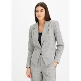 bonprix Glencheck Blazer, schwarz, Gr.46, eleganter Blazer im Glencheck Design
