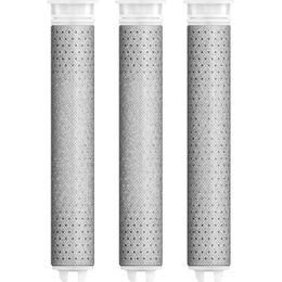 Wasserfilter Philips "Philips ASH138/10 Ersatzfilter 3x f&uuml;r Duschbrause ASH1516", silber (wei&szlig;), B:22cm H:22cm T:121cm &Oslash;:22cm, ABS-Kunststoff, Filterkartuschen, Wasserfilter, entfernt Chlor, Sedimente, Blei+Pestizide f&uuml;r reinere Haut und Haare