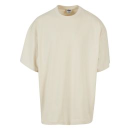 T-Shirt Urban Classics "Urban Classics Herren Huge Tee", Jungen, Gr. S, sandwei&szlig;, 100% Baumwolle, unifarben, oversize, Rundhals, Shirts T-Shirt