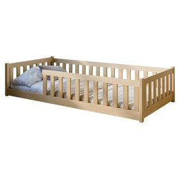 Kids Collective Bodenbett, Natur, Holz, 90x200 cm, Kinder- & Jugendzimmer, Kinderm&ouml;bel, Kinderbetten, Kindereinzelbetten