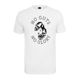 T-Shirt MisterTee "MisterTee Herren No Guts No Glory Tee", Jungen, Gr. S, wei&szlig;, 100% Baumwolle, unifarben, normal, Rundhals, Shirts T-Shirt