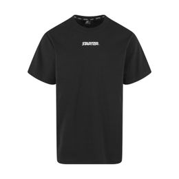 T-Shirt STARTER Black Label "Starter Black Label Starter Essential Tee", Jungen, Gr. S, schwarz, 100% Baumwolle, bedruckt, normal, Rundhals, Shirts T-Shirt