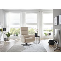 Relaxsessel DIE PLANBAR "PN-RS20038 mit Metallsternfu&szlig; inkl. Relaxfunktion und Kopfverstellung", beige (torro pearl), B:78cm H:109cm T:83cm, Sessel, Relaxsessel, 360 drehbar, mit Gasdruckverstellung