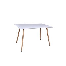 Esstisch VENTURE HOME "Polar, runder Esstisch in Eichenholz-Optik, modern, &Oslash; 90 cm", 75, wei&szlig;, B:75cm H:75cm T:75cm, Tische, Esstisch, Esszimmertisch, MDF, Stahlbeine, kompakt, modern, vielseitig