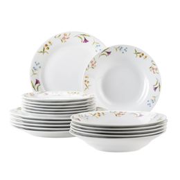 M&auml;ser Tafelservice M&Auml;SER "Zosma", wei&szlig;, 18 tlg., Porzellan, Geschirr-Sets, Tafelservice, Teller Set