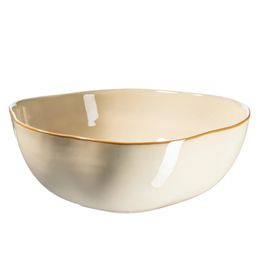M&auml;ser Sch&uuml;ssel M&Auml;SER "Cordelia, Schale, aus Steinzeug, &Oslash; 28 cm", beige (sand), H:10cm &Oslash;:28cm, Steinzeug, Sch&uuml;sseln, Sch&uuml;ssel