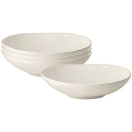 Pastateller LA ROCH&Egrave;RE FRANCE "Pastateller Biene &oslash; 23 cm 4er Set natur", beige (natur), B:23cm H:5,7cm L:23cm T:23cm &Oslash;:23cm, Speiseteller, Sp&uuml;lmaschinengeeignet, Mikrowellengeeignet