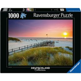Puzzle Ravensburger "Deutschland Collection, Sonnenuntergang &uuml;ber Amrum", bunt, Puzzles, KinderB:70cm H:50cm, Pappe, Made in Germany, B:70cm H:50cm