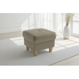 Sit & More Polsterhocker SIT & MORE, savannah, B:58cm H:48cm T:58cm, 100% Polyester, Hocker, Polsterhocker
