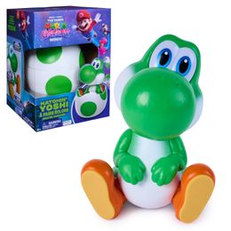 Spielfigur Spin Master "Super Mario Galaxy Film, Hatchin' Yoshi, Interaktiver Yoshi im Ei", gr&uuml;n, Spielfiguren, Kinder, Kunststoff, mit Sound- und Bewegungseffekten