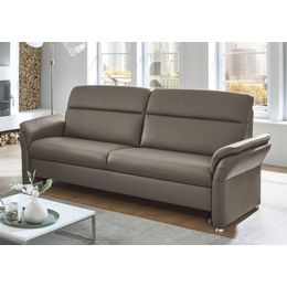 3-Sitzer DIE PLANBAR "PN-EM16031, Breite 216 cm", braun (torro artisckocke), B:216cm H:96cm T:92cm, Sofas, Echtleder mit Federkernpolsterung, wahlweise mit Armteilverstellung
