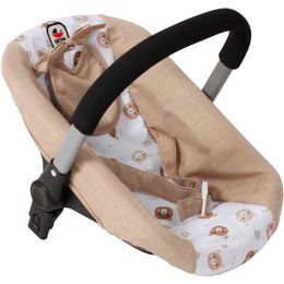 Bayer Chic 2000 Puppen Autositz CHIC2000 "mit Adapter", b&auml;rchen beige, Puppenausstattungen, KinderB:30cm H:35cm T:30cm, Kunststoff, Polyester, Stahl, passend f&uuml;r Puppenwagen Mika, Nele, Jara, Linus und Linus Duo, B:30cm H:35cm T:30cm