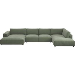Wohnlandschaft Musterring "MR LUCIA, das ultimative Raumwunder von Musterring", turtle, B:434cm H:81cm T:224cm, 100% Polyester, Sofas, Wohnlandschaft, Gigantische Fl&auml;che, erstklassige Kammerkissen & Luxus-Komfort