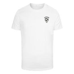 T-Shirt MisterTee "MisterTee Football Bear Tee", Jungen, Gr. L, wei&szlig;, 100% Baumwolle, bedruckt, normal, Rundhals, Shirts T-Shirt