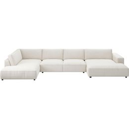 Wohnlandschaft Musterring "MR LUCIA, das ultimative Raumwunder von Musterring", snow, B:434cm H:81cm T:224cm, 88% Polyester, 12% Polyacryl, Sofas, Wohnlandschaft, Gigantische Fl&auml;che, erstklassige Kammerkissen & Luxus-Komfort