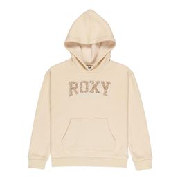 Kapuzensweatshirt Roxy "Surf Feeling Brushed Vt", M&auml;dchen, Gr. 4(101-108cm), parchment, Obermaterial: 60% Baumwolle, 40% Polyester., Sweatshirts