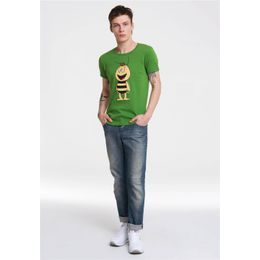 T-Shirt logoshirt "Die Biene Maja - Willi", Jungen, Gr. L, hellgr&uuml;n, 100% Baumwolle, unifarben, normal, Rundhals, Shirts T-Shirt, mit coolem Print