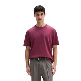 Marc O'Polo T-Shirt MARC O'POLO "aus schwerem Bio-Baumwoll-Jersey", Jungen, Gr. XXL, acai rot, Obermaterial: 100% Baumwolle, unifarben, Basic, loose fit, Rundhals, Shirts T-Shirt