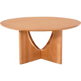 Couchtisch "Zirella", natural, natural, natural, B:85cm H:40cm T:85cm, LeGer Home by Lena Gercke, Tische, Couchtisch, massives Eschenholz, markantes Kreuzfu&szlig;-Design, Breite 85 cm