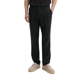 Marc O'Polo Chinohose MARC O'POLO "mit elastischem Bund", Herren, Gr. 34, L&auml;nge 30, schwarz, Obermaterial: 100% Leinen, unifarben, normal, Hosen Chinohose