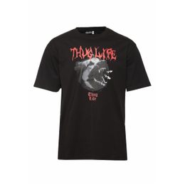 T-Shirt Thug Life "Thug Life Thug Life Dusky T-Shirts", Jungen, Gr. S, schwarz, 100% Baumwolle, bedruckt, relaxed fit, Rundhals, Shirts T-Shirt
