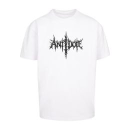 T-Shirt "Upscale by Mister Tee Antidote Heavy Oversize Tee", Jungen, Gr. XS, wei&szlig;, 100% Baumwolle, UPSCALE BY MISTER TEE, bedruckt, oversize, Rundhals, Shirts T-Shirt