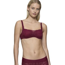 Balconette-BH Triumph "Body Make-Up Illusion Lace", Damen, Gr. 90, Cup B, rosa (woodrose), Microtouch, Obermaterial: 51% Polyamid, 37% Polyester, 12% Elasthan, leicht gl&auml;nzend, unifarben, BHs Balconette-BH, feine feminine Stretch-Spitze, Microfaser, verstellbare Tr&auml;ger