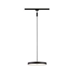 Paulmann Schienensystem-Leuchten "URail Pendel Hildor 850lm 15W 3000K 230V Chrom matt", schwarz, 1, &Oslash; 31cm H: 158cm, Leuchten, 3-Step-Dimmbar, LED Schienensystem