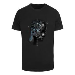 T-Shirt MisterTee "MisterTee Herren Butterfly Effect Tee", Jungen, Gr. L, schwarz, 100% Baumwolle, bedruckt, normal, Rundhals, Shirts T-Shirt