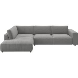 Ecksofa Musterring "MR LUCIA, Luxuri&ouml;se Wohlf&uuml;hlgarnitur von Musterring", grau, B:330cm H:81cm T:224cm, 95% Polyester, 5% Nylon, Sofas, Ecksofa, Erstklassige Kammerkissen, komfortable Umbauecke & zeitloser Look