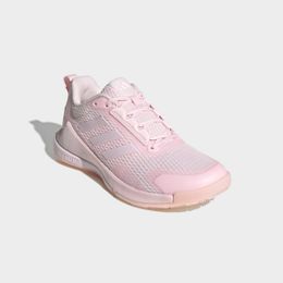 Hallenschuh adidas Performance "NOVAFLIGHT 2 INDOOR", Damen, Gr. 41, distilled pink, distilled pink, distilled pink, Synthetik, Textil, Schuhe Hallenschuh, Volleyballschuh