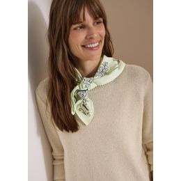 Halstuch Cecil, Damen, Gr. onesize, raw matcha lime, Web, 100% Baumwolle, Paisley, Modet&uuml;cher, mit Paisley-Muster