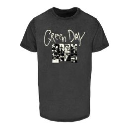 T-Shirt Merchcode "Merchcode Green Day Collage Acid Tee", Jungen, Gr. XS, schwarz, 100% Baumwolle, bedruckt, normal, Rundhals, Shirts T-Shirt