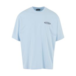 T-Shirt 2Y STUDIOS "2Y Studios Herren 2Y Introspect Oversize Tee", Jungen, Gr. S, blau, 100% Baumwolle, bedruckt, relaxed fit, Rundhals, Shirts T-Shirt