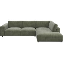 Ecksofa Musterring "MR LUCIA, Luxuri&ouml;se Wohlf&uuml;hlgarnitur von Musterring", gr&uuml;n (turtle), B:330cm H:81cm T:224cm, 88% Polyester, 12% Polyacryl, Sofas, Ecksofa, Erstklassige Kammerkissen, komfortable Umbauecke & zeitloser Look