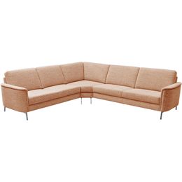 Ecksofa Home Affaire "Solvaro, optional motorischer Sitzvorzug, Breite 283 cm", rusty, B:283cm H:85cm T:263cm, 76% Polyacryl, 24% Polyester, Sofas, Ecksofa, Saugroboter-tauglich, hochwertige Details & sorgf&auml;ltige Verarbeitung