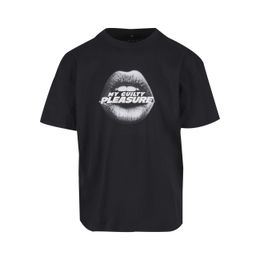T-Shirt MisterTee "MisterTee Off My Lips Oversize Tee", Jungen, Gr. M, schwarz, 100% Baumwolle, bedruckt, oversize, Rundhals, Shirts T-Shirt