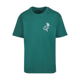 T-Shirt "Upscale by Mister Tee Bold Actions Oversize Tee", Jungen, Gr. M, gr&uuml;n, 100% Baumwolle, UPSCALE BY MISTER TEE, bedruckt, oversize, Rundhals, Shirts T-Shirt