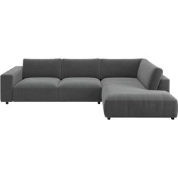 Ecksofa Musterring "MR LUCIA, Luxuri&ouml;se Wohlf&uuml;hlgarnitur von Musterring", grau, B:330cm H:81cm T:224cm, 88% Polyester, 12% Polyacryl, Sofas, Ecksofa, Erstklassige Kammerkissen, komfortable Umbauecke & zeitloser Look