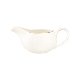 Sauciere Seltmann Weiden "Sauciere Savona Goldlinie 600 ml creme", beige (creme), B:12,5cm H:9cm L:21,2cm T:21,2cm, Sch&uuml;sseln, Sp&uuml;lmaschinenfest, Mikrowellensicher, Ofenfest